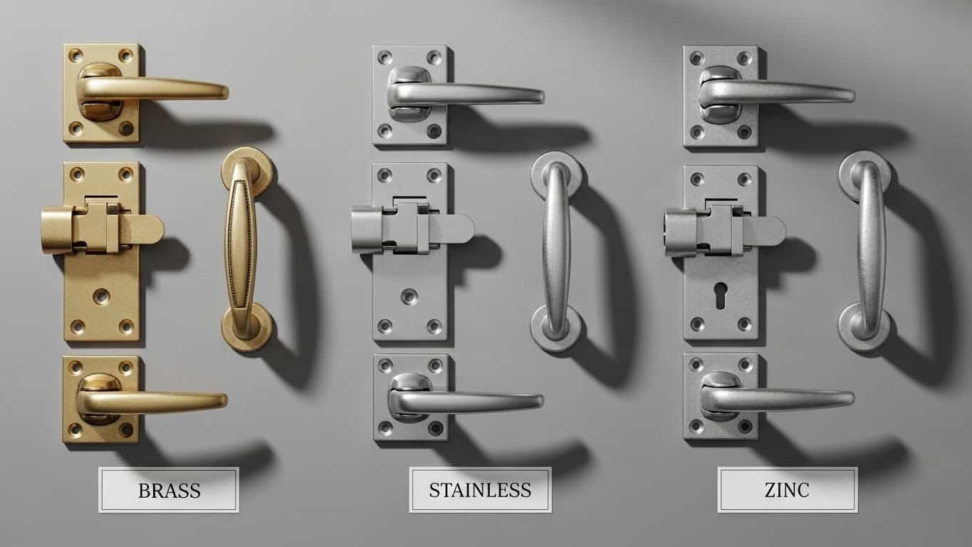 Brass vs. Stainless vs. Zinc: A Guide to Stall Hardwar]