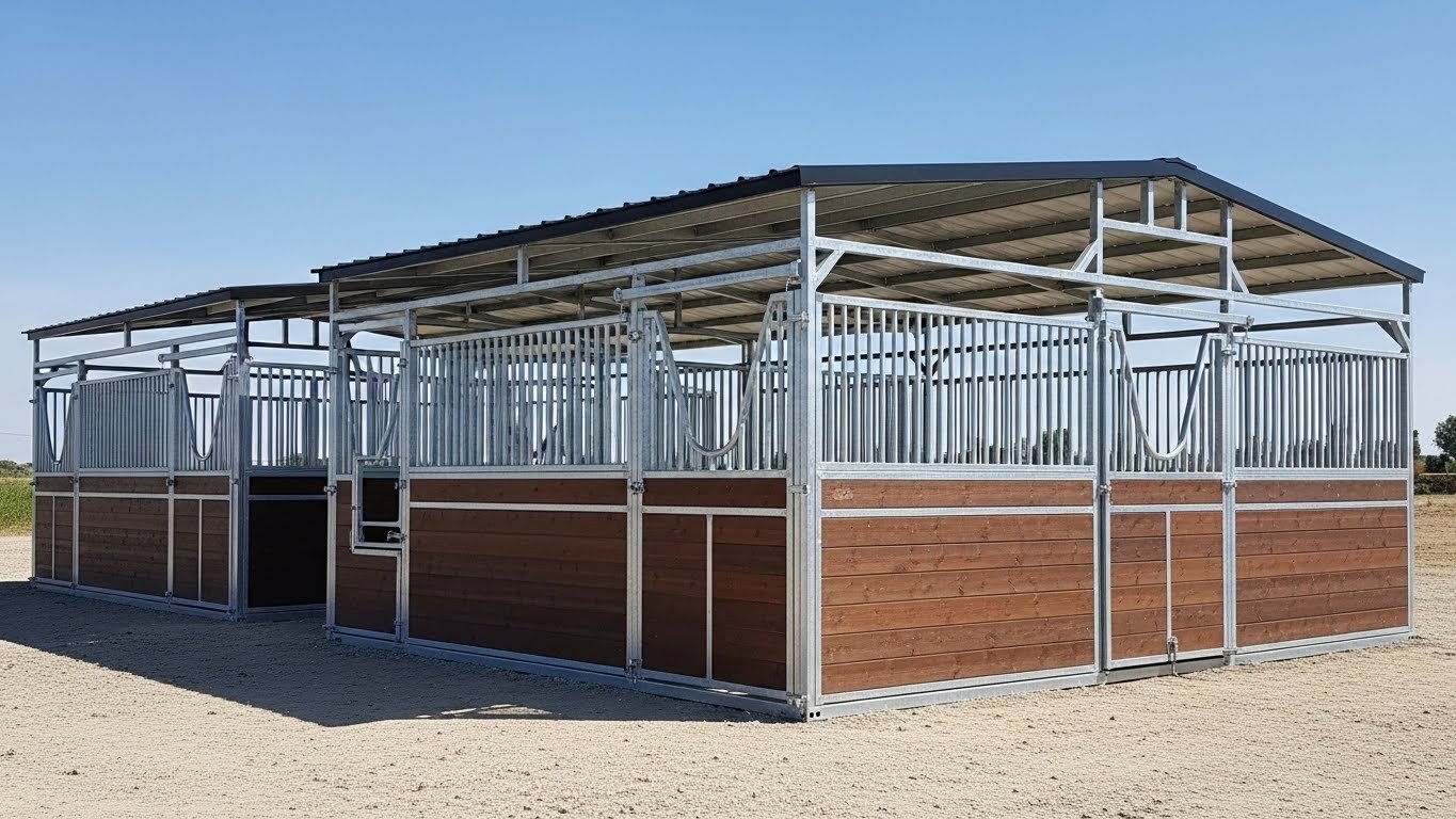 Comment installer 20 stalles de chevaux portables en moins de 6 heures