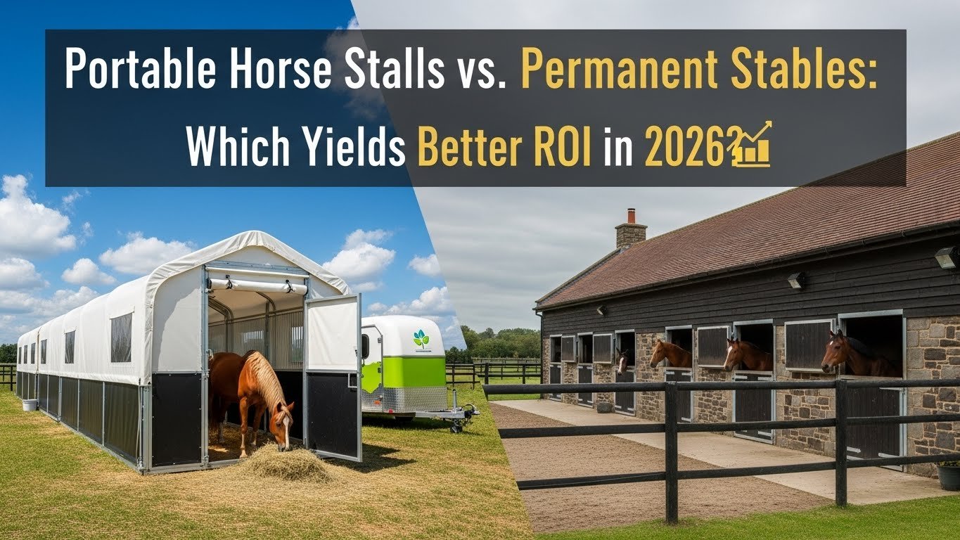 Stalles de chevaux portables ou stabulations permanentes : Quel est le ...
