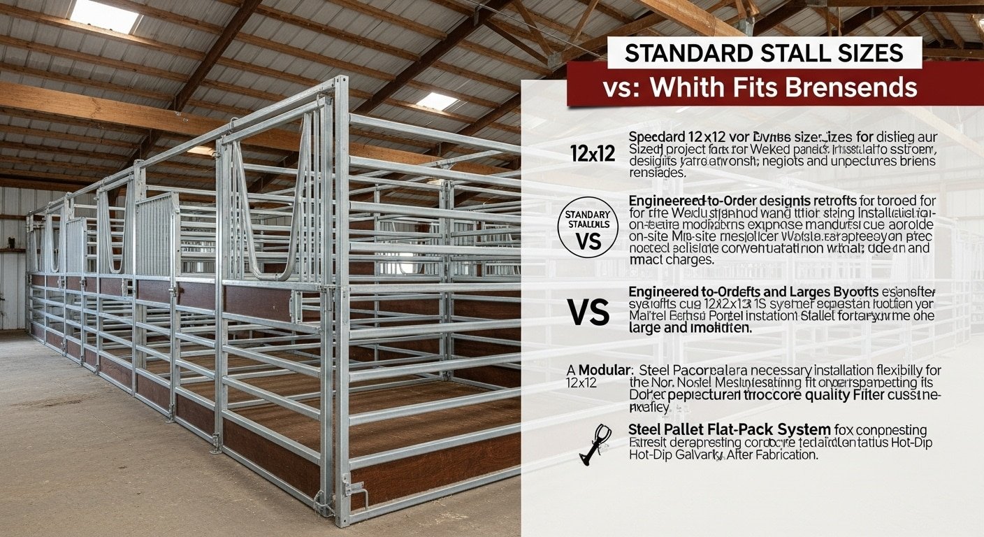 Standard 12x12 vs. Custom Stall Sizes: Which Fits Your Barn?