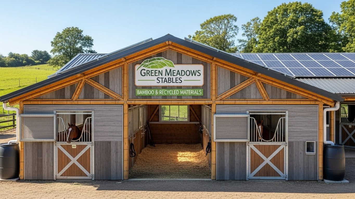 The Rise of "Green" Stables: Bamboo and Recycled Materials