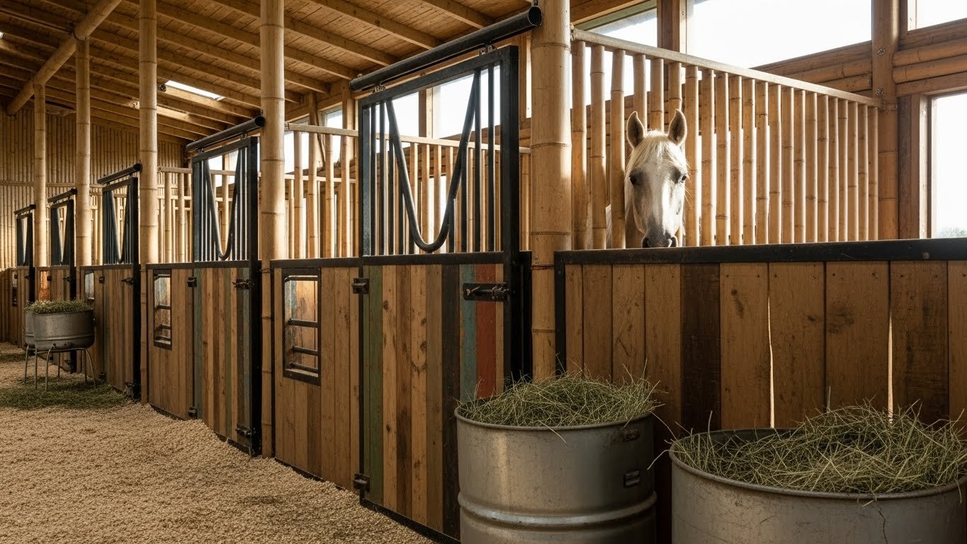 The Rise of "Green" Stables: Bamboo and Recycled Materials