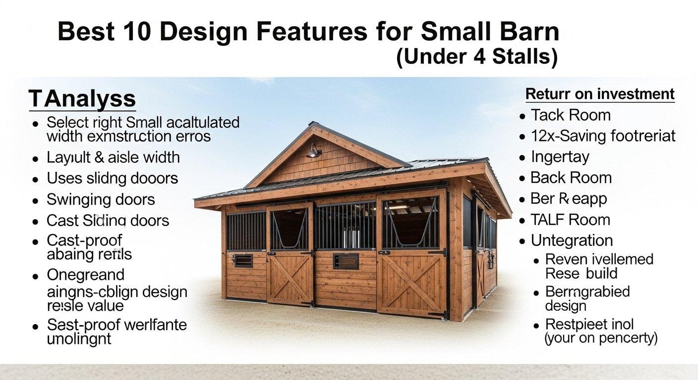 Best 10 Design Features for Small Barns (Under 4 Stalls)