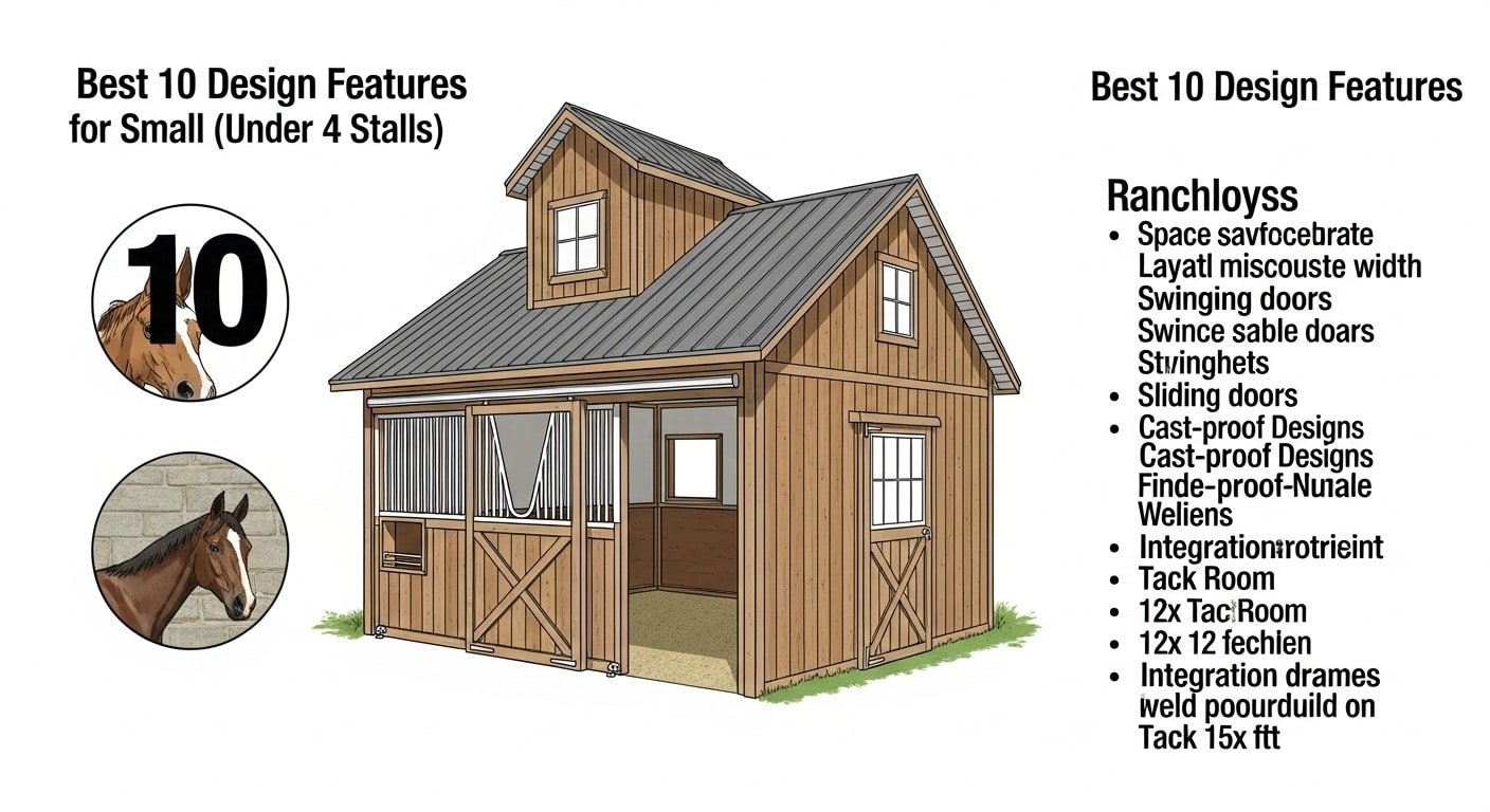 Best 10 Design Features for Small Barns (Under 4 Stalls)