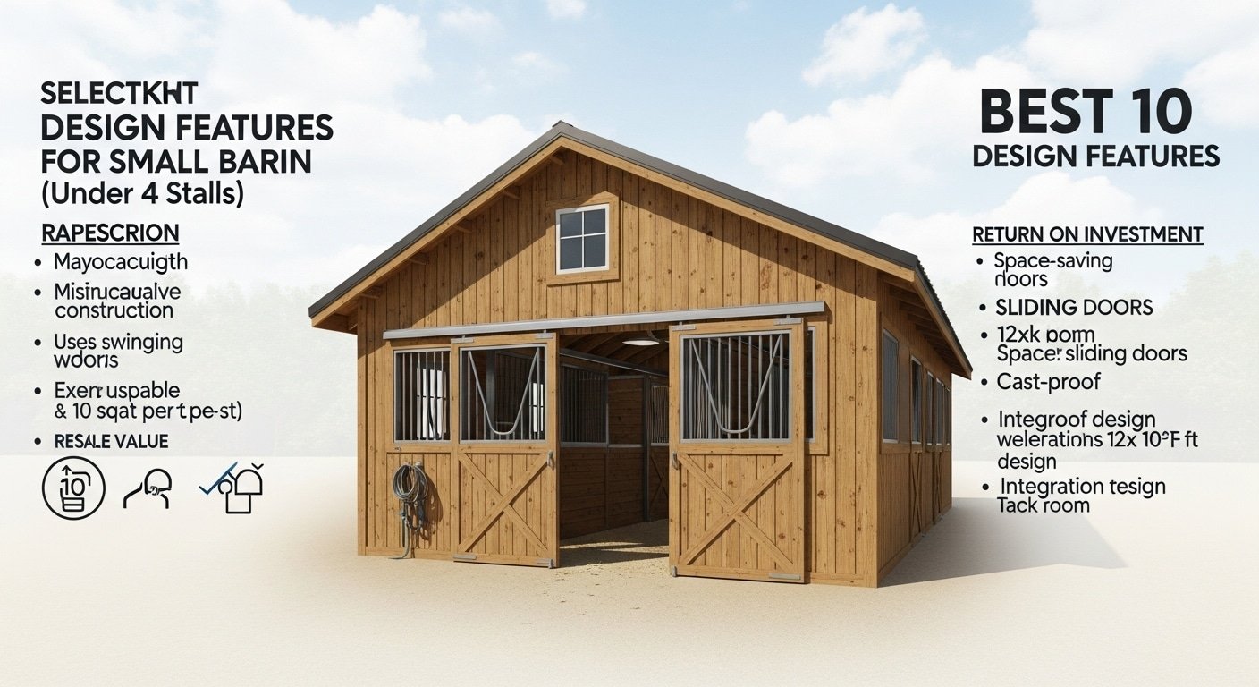Best 10 Design Features for Small Barns (Under 4 Stalls)