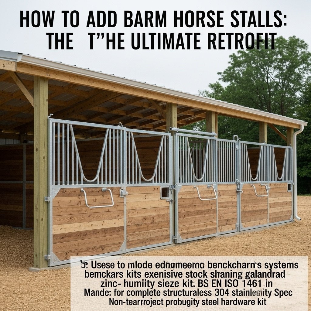 How to Add Horse Stalls to a Pole Barn: The Ultimate Retrofit
