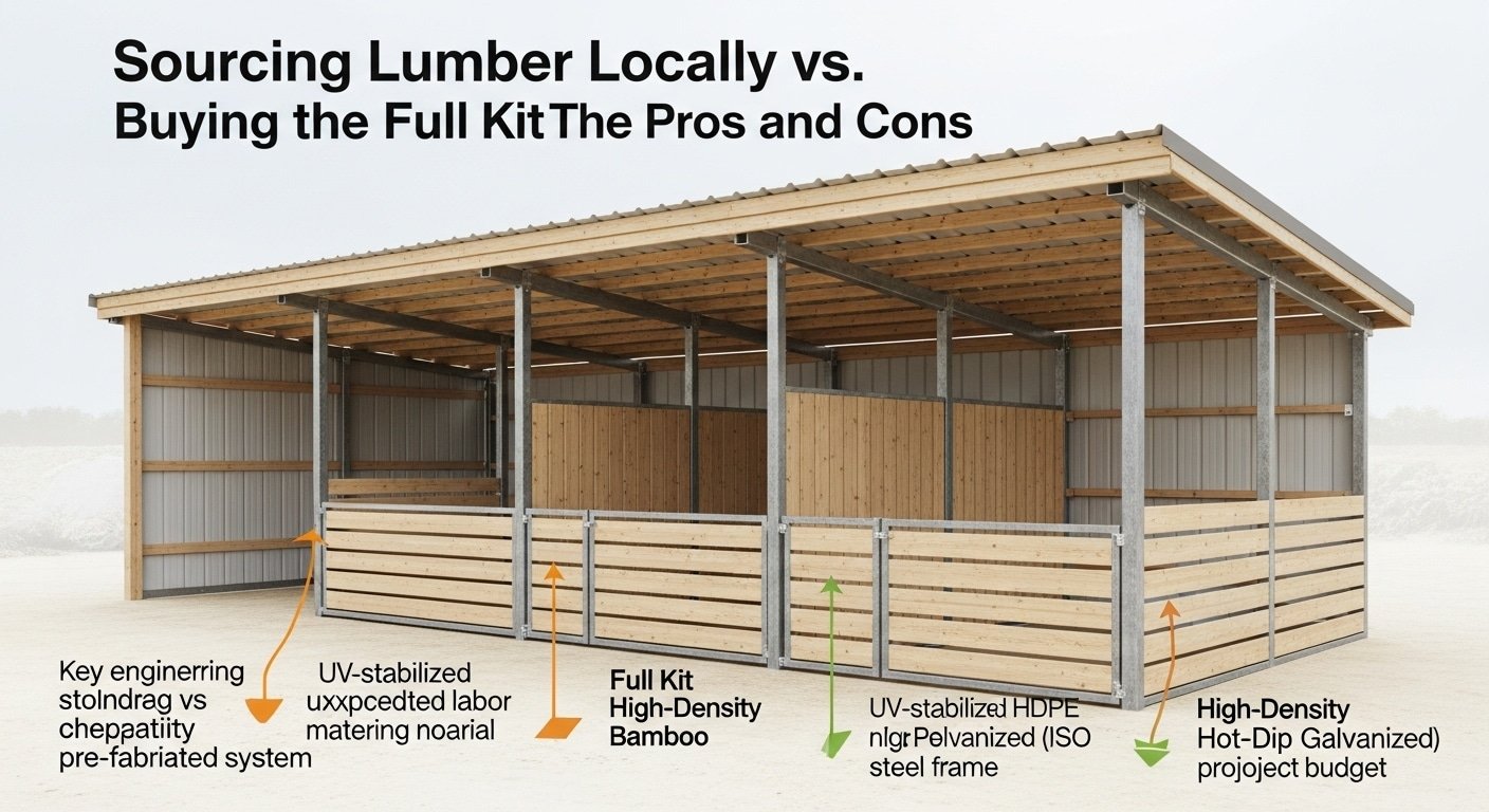 Sourcing Lumber Locally vs. Buying the Full Kit: The Pros and Cons